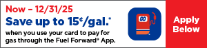 Now - 12/31/25 Save up to 15 cents / gal* when you use your card to pay ...